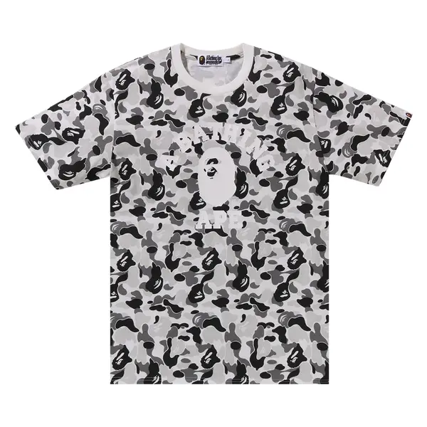 A BATHING APE Abc Camo College T-shirt - Grey