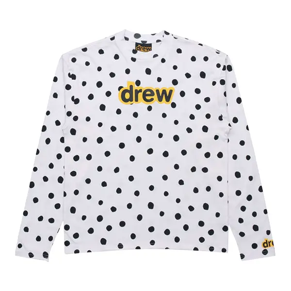 Drew House Secret Long-sleeve Tee 'polka Dot - Cream