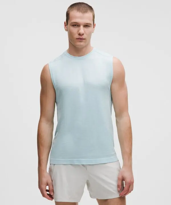 Lululemon Metal Vent Tech Sleeveless Shirt - Polo Pastel/foam Cloud