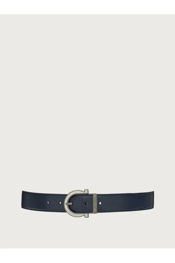 FERRAGAMO Reversible And Adjustable Belt - Black