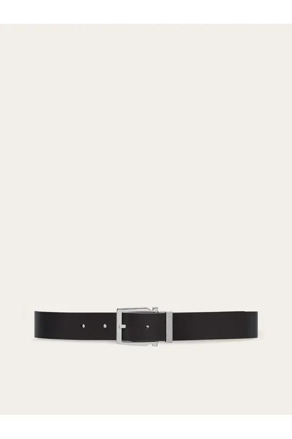 FERRAGAMO Reversible And Adjustable Belt - Black