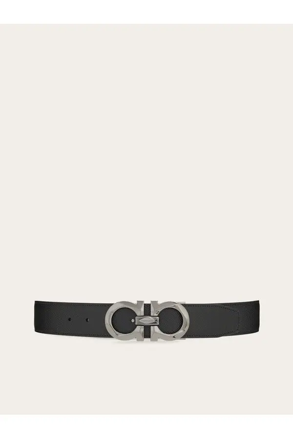 FERRAGAMO Reversible And Adjustable Gancini Belt - Red