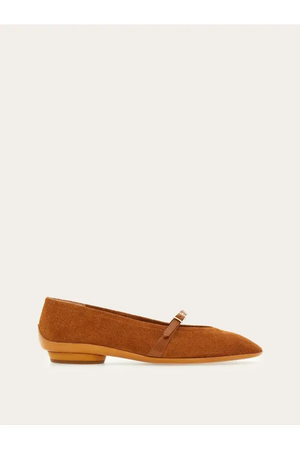 FERRAGAMO Audrey 1954 Ballet Flats - Natural