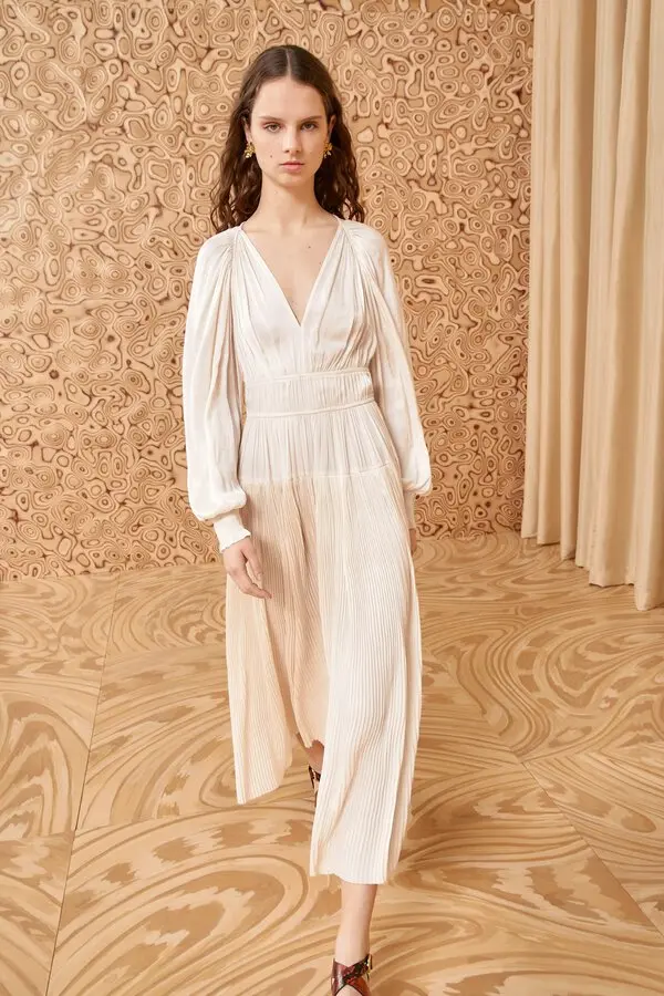 Ulla Johnson Laraline Midi Dress In Blanc - 70% Off | Editorialist