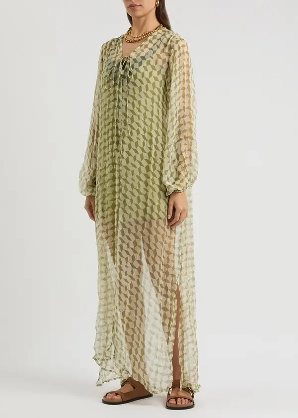 Cloe Cassandro Lea Printed Maxi Dress