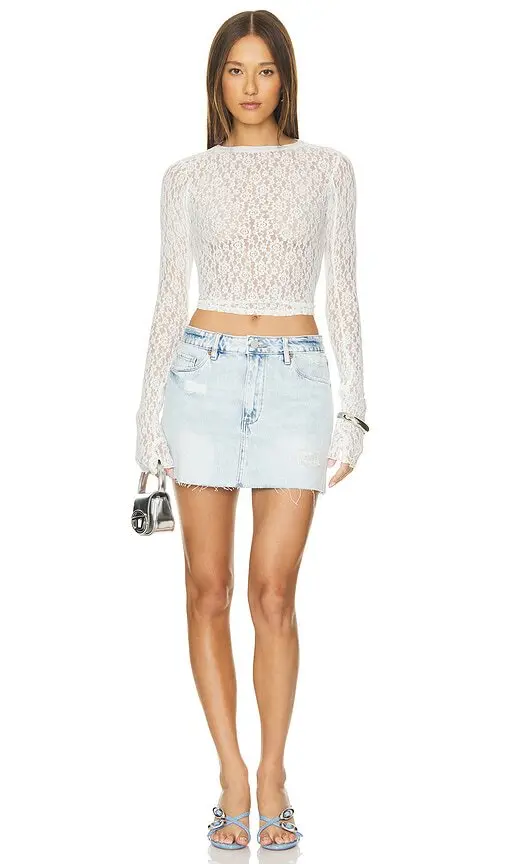 Blanknyc Low Rise Mini Denim Skirt