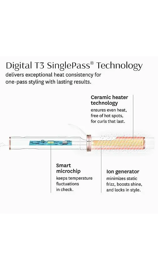 T3 Curlwrap 1.25 Automatic Rotating Curling Iron - N,a