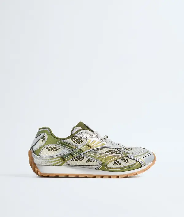 Bottega Veneta Orbit Sneaker - Mud/white