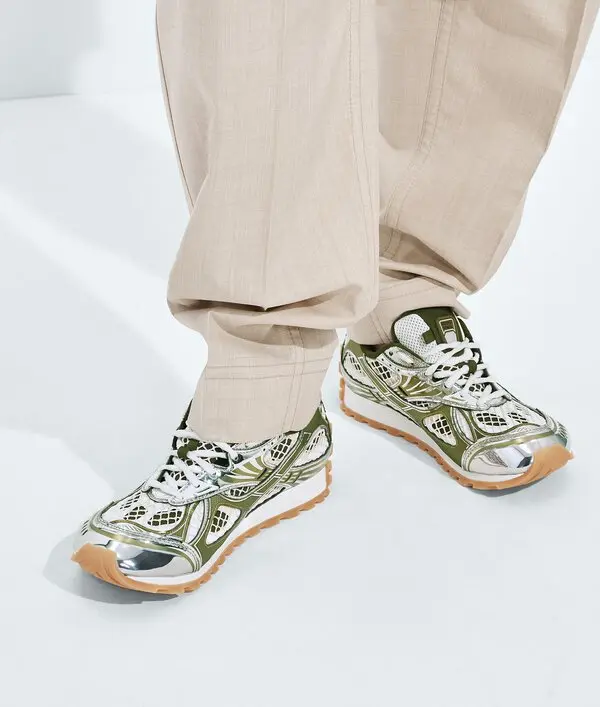 Bottega Veneta Orbit Sneaker - Mud/white