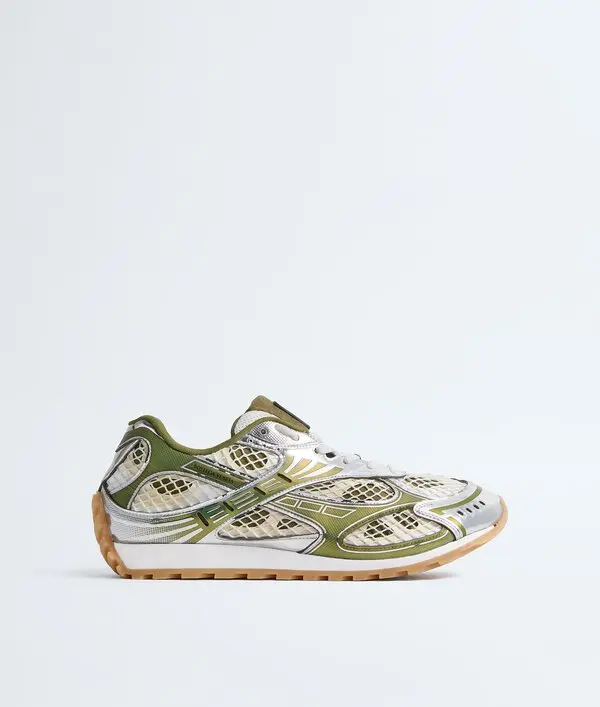Bottega Veneta Orbit Sneaker - Mud/white