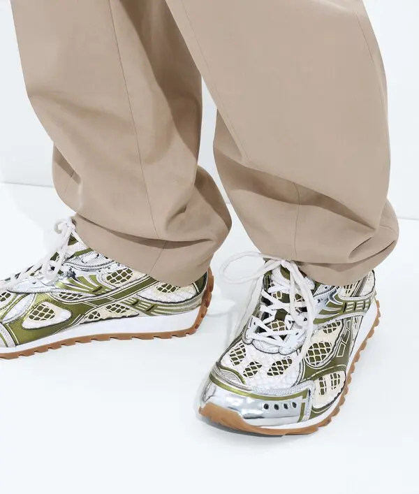 Bottega Veneta Orbit Sneaker - Mud/white