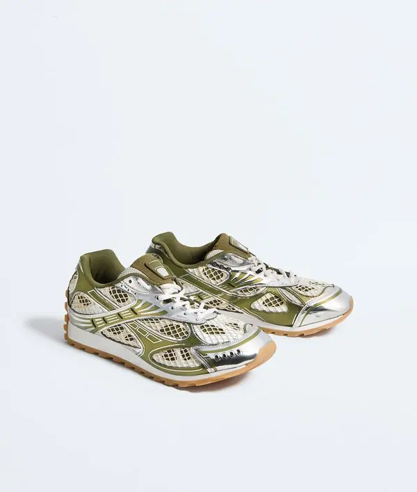 Bottega Veneta Orbit Sneaker - Mud/white
