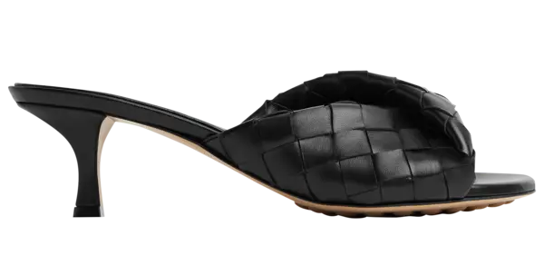 Bottega Veneta Blink Intrecciato Mule - Black