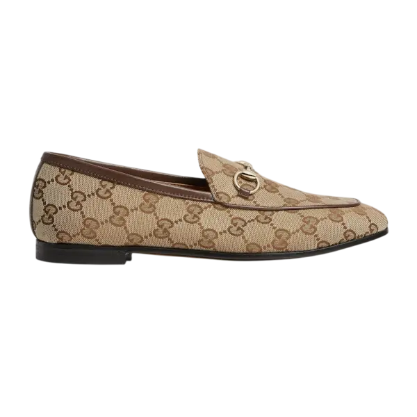 Gucci S Jordaan Loafer In Original Gg Fabric - Beige