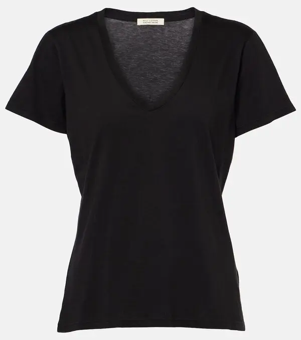 NILI LOTAN Carol Cotton Jersey T-shirt - Black