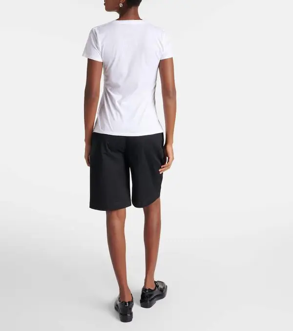 NILI LOTAN Carol Cotton Jersey T-shirt - White