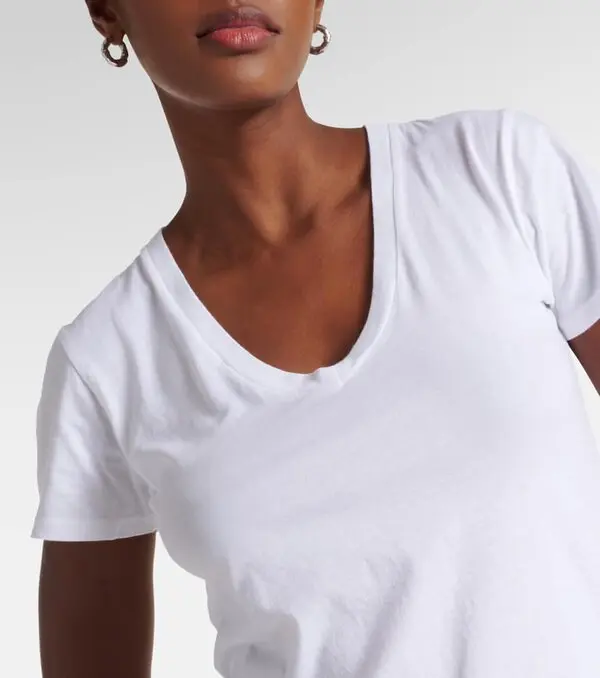 NILI LOTAN Carol Cotton Jersey T-shirt - White