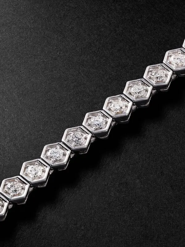 KOLOURS JEWELRY Hexagon Xxlarge -karat Gold Diamond Bracelet