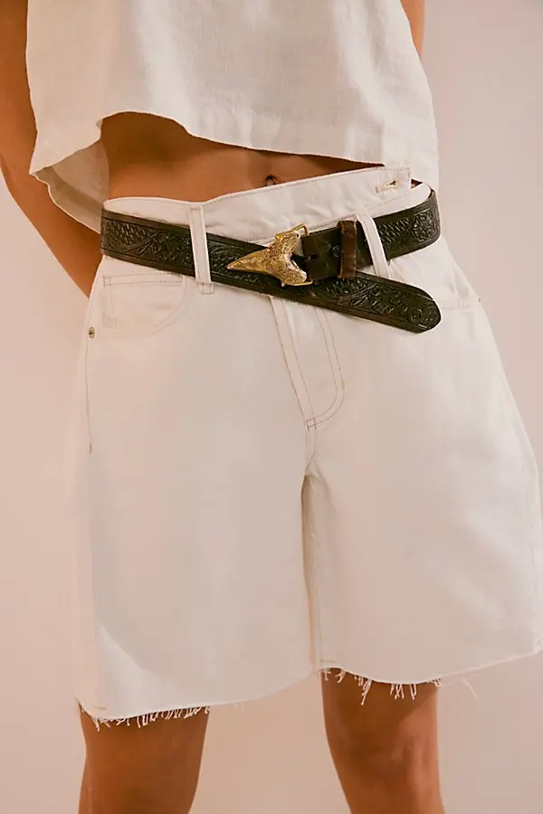 ALKEMIE Shark Bait Leather Belt - Black