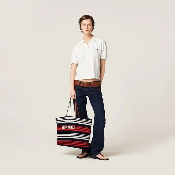 Miu Miu Crochet Tote Bag