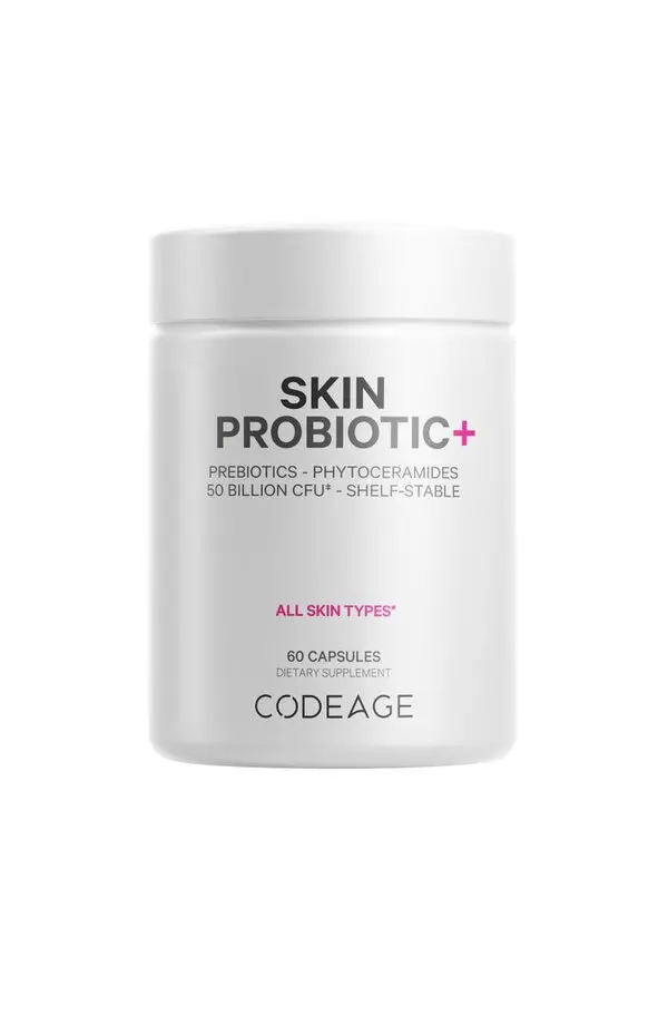 CODEAGE Skin Probiotics 50 Billion Cfu + Prebiotics Supplement