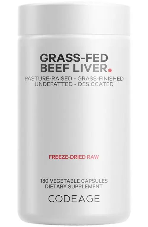 CODEAGE Grass-fed Beef Liver Glandular Supplement - White