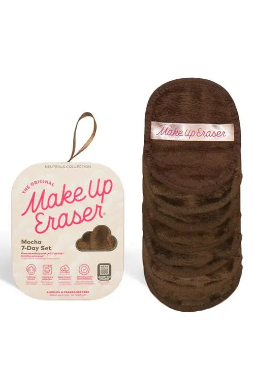 THE ORIGINAL MAKEUP ERASER 7-day Chic Makeup Eraser Set With Laundry Bag - Mocha