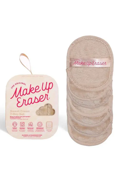 THE ORIGINAL MAKEUP ERASER 7-day Chic Makeup Eraser Set With Laundry Bag - Sweet Cream