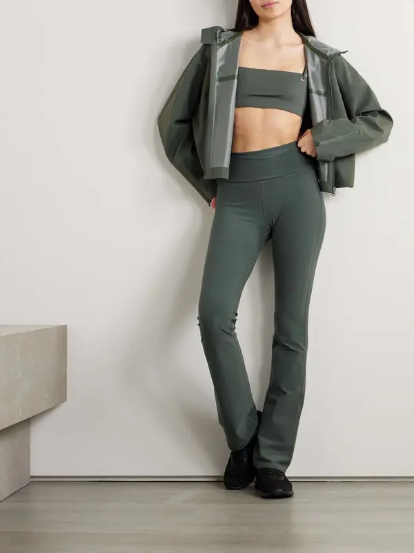 Alo Yoga Rain Or Shine Stretch Recycled-ripstop Hooded Jacket