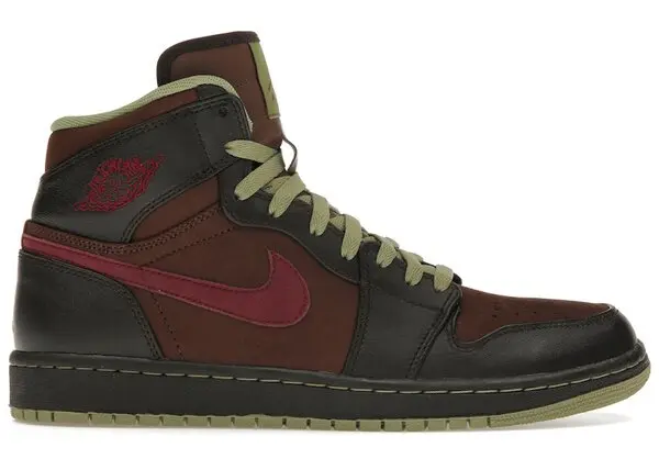 JORDAN 1 Retro High Sneakers - Velvet Brown/deep Garnet/dark Sage