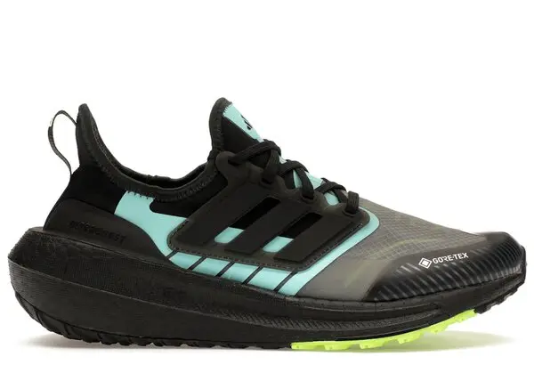 Adidas Ultra Boost Light Gore-tex Sneakers - Core Black/core Black/flash Aqua