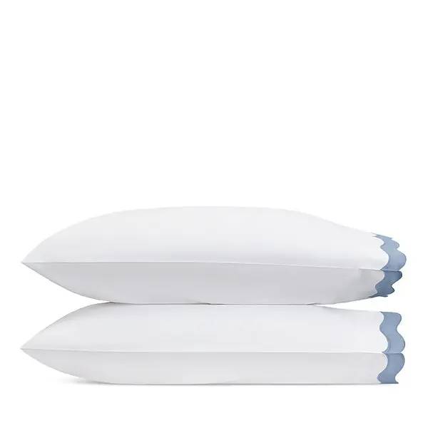 MATOUK Lorelei Standard Pillowcase Set - Hazyblue