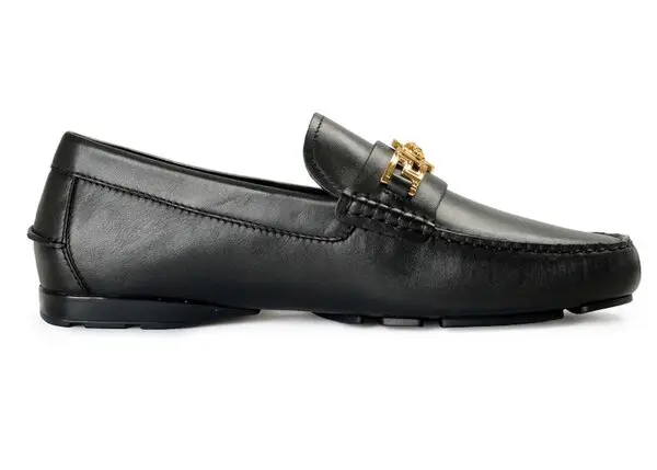 Versace Medusa Leather Loafer - Black