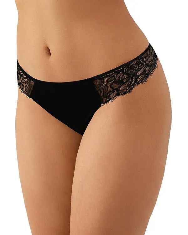 Wacoal B. Tempt'd It's On Lace Trim Thong - Night