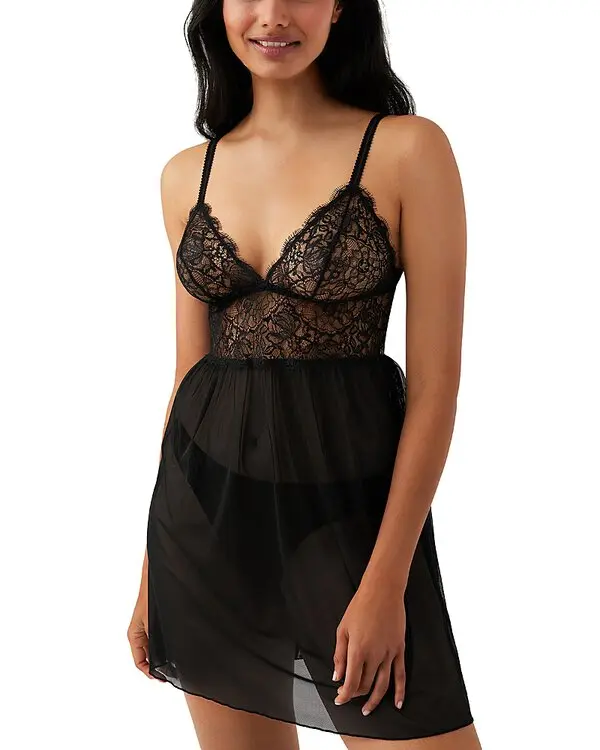 Wacoal B. Tempt'd It's On Mesh Lace Chemise - Night