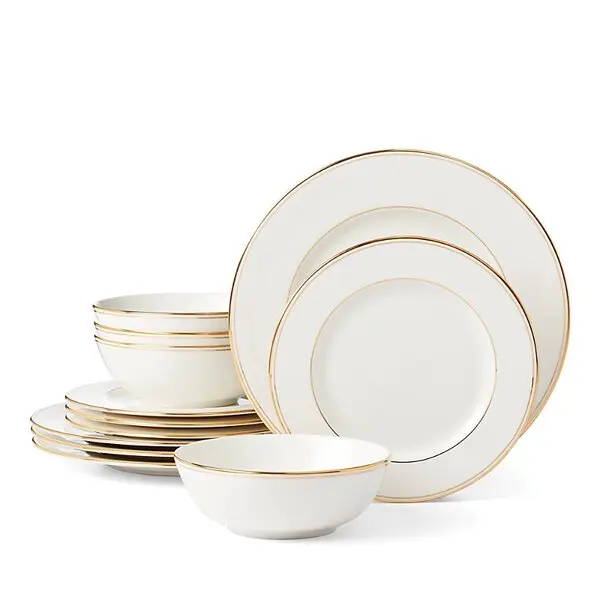 LENOX Federal 12-piece Dinnerware Set, Service For 4 - Gold