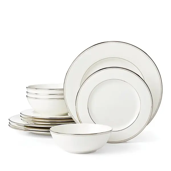 LENOX Federal 12-piece Dinnerware Set, Service For 4 - Platinum