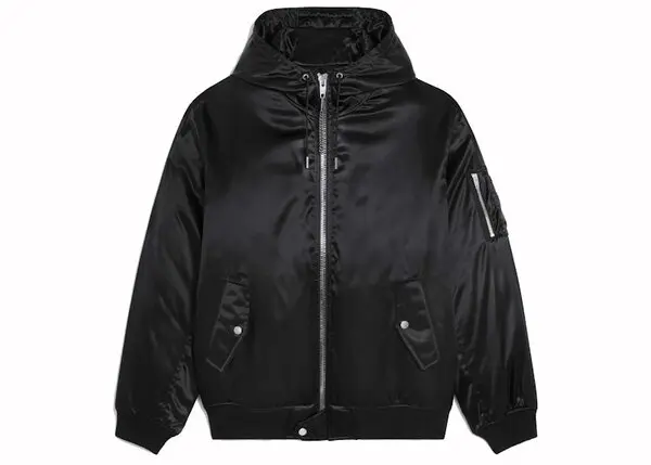 Celine Bomber Jacket In Satin-finish Nylon
