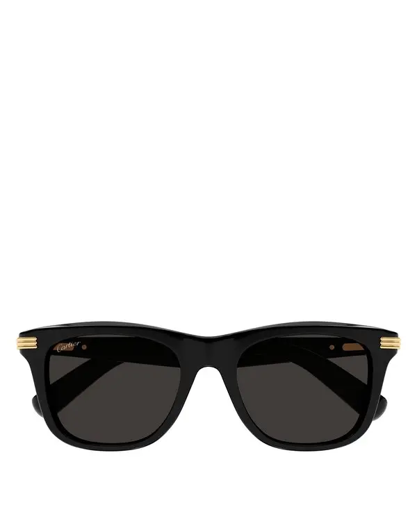 Cartier Premiere Square Sunglasses - Black/gray Solid