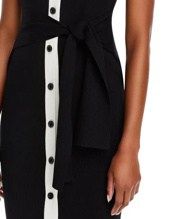 TOCCIN Victoria Button Front Midi Dress