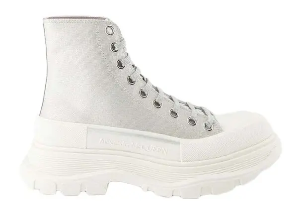 Alexander McQueen Tread Slick Boots - Silver