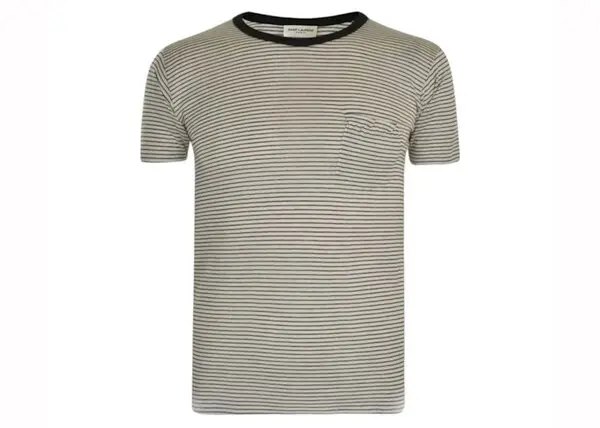 Saint Laurent Striped Pocket T-shirt