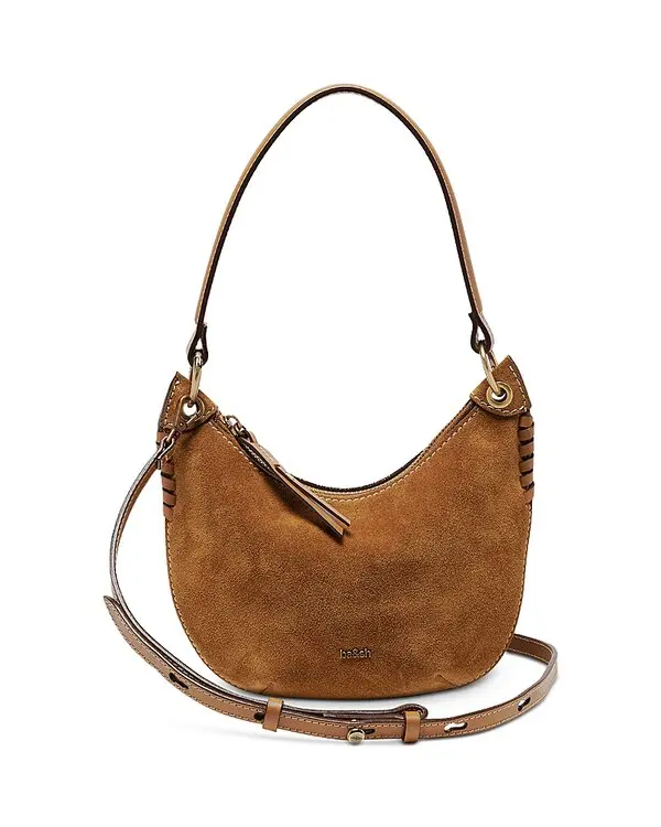 Ba&sh Swing Suede Shoulder Bag - Cognac