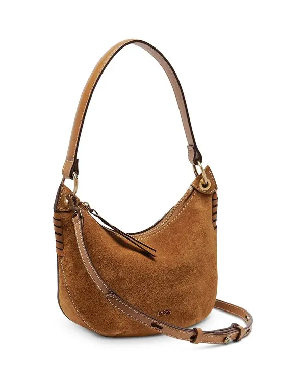 Ba&sh Swing Suede Shoulder Bag - Cognac