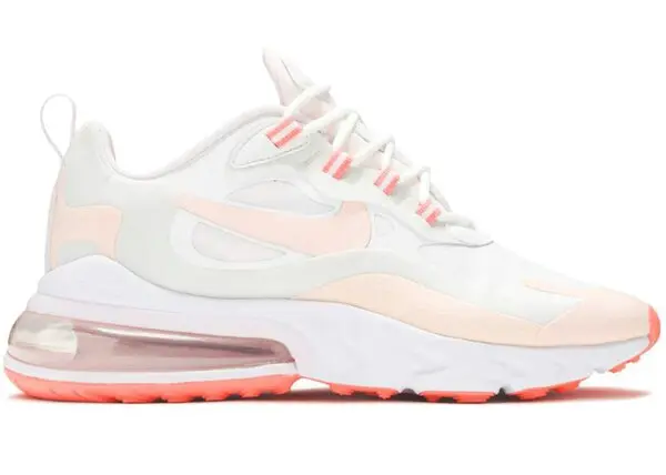 Nike Air Max 270 React Sneakers - Summit White/light Violetone-coloratomic Pinkone-colorcrimson Tint