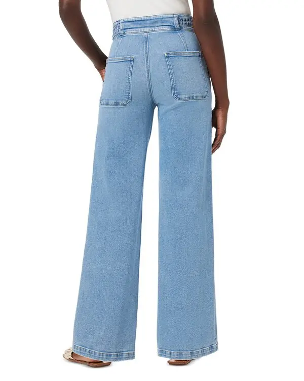 Hudson Jeans Tie Waist Wide-Leg Jeans In Stardom 70% Off
