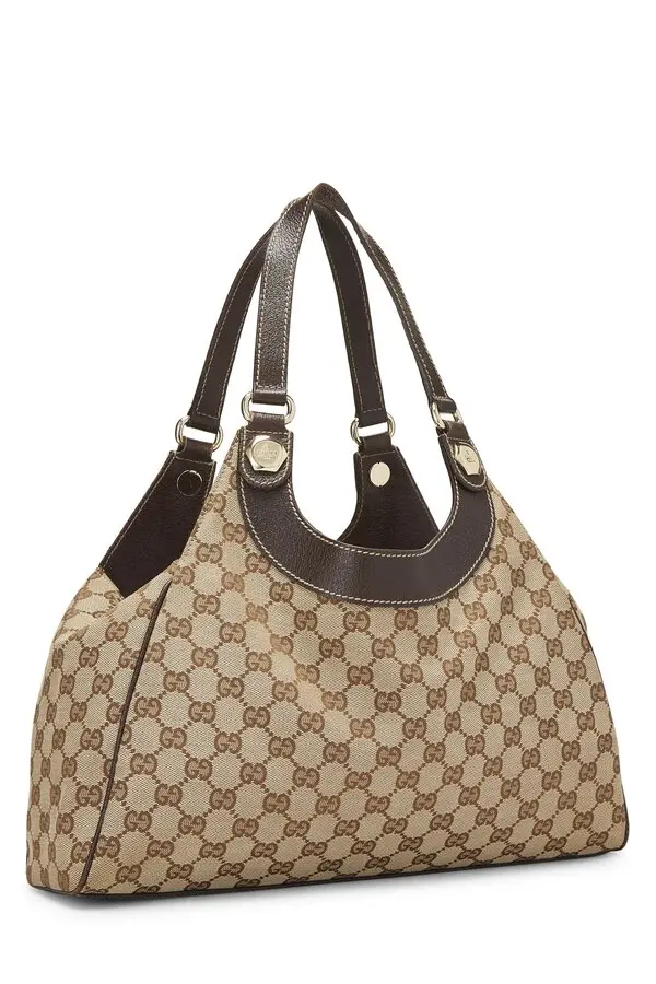 Gucci Original Gg Canvas Charmy Shoulder Bag - Brown
