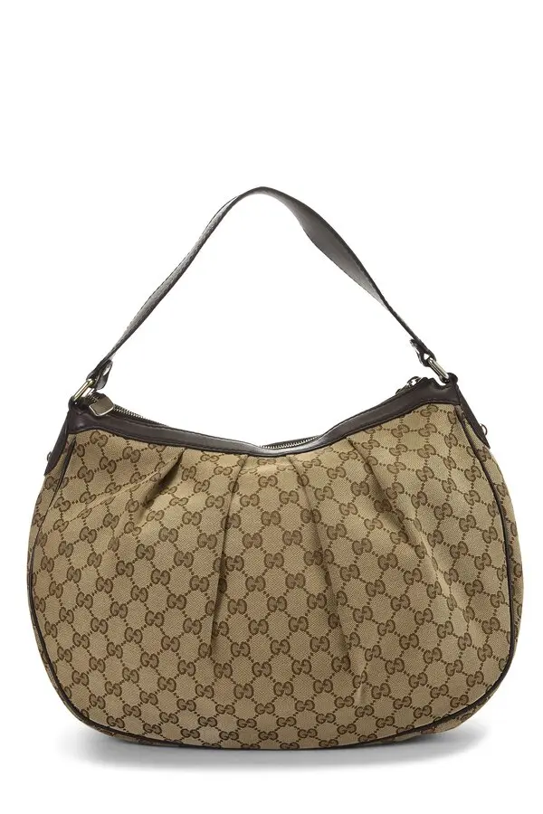 Gucci Original Gg Sukey Hobo - Brown