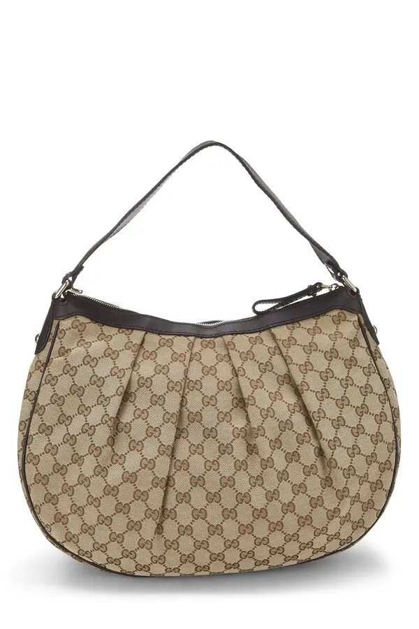 Gucci Original Gg Sukey Hobo - Brown