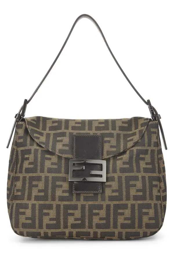 Fendi Zucca Shoulder Bag - Brown